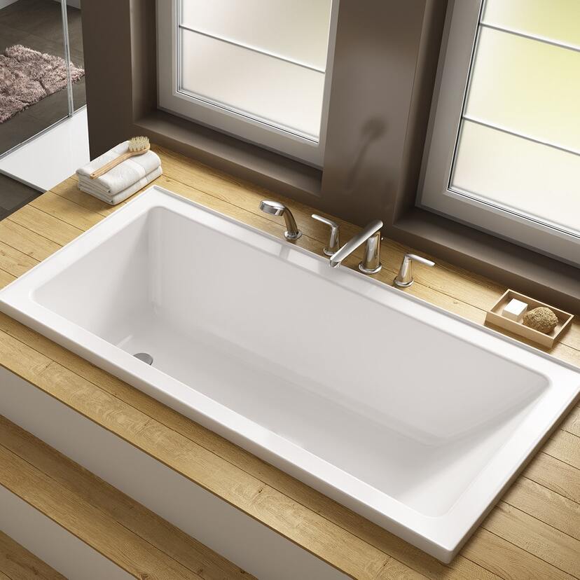 Louve Bath Tub - 1675x745mm — GlazeX Bathware + Glazing