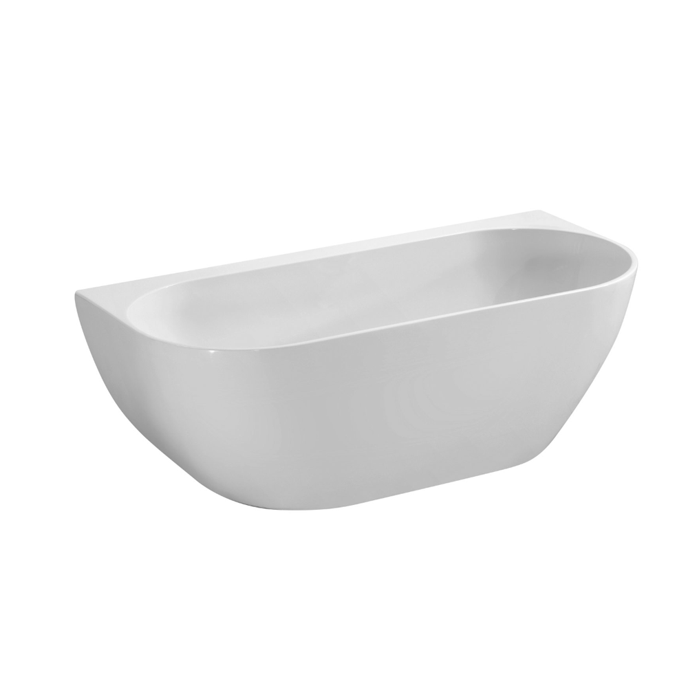Positano Back To Wall Free Standing Bath — GlazeX Bathware + Glazing